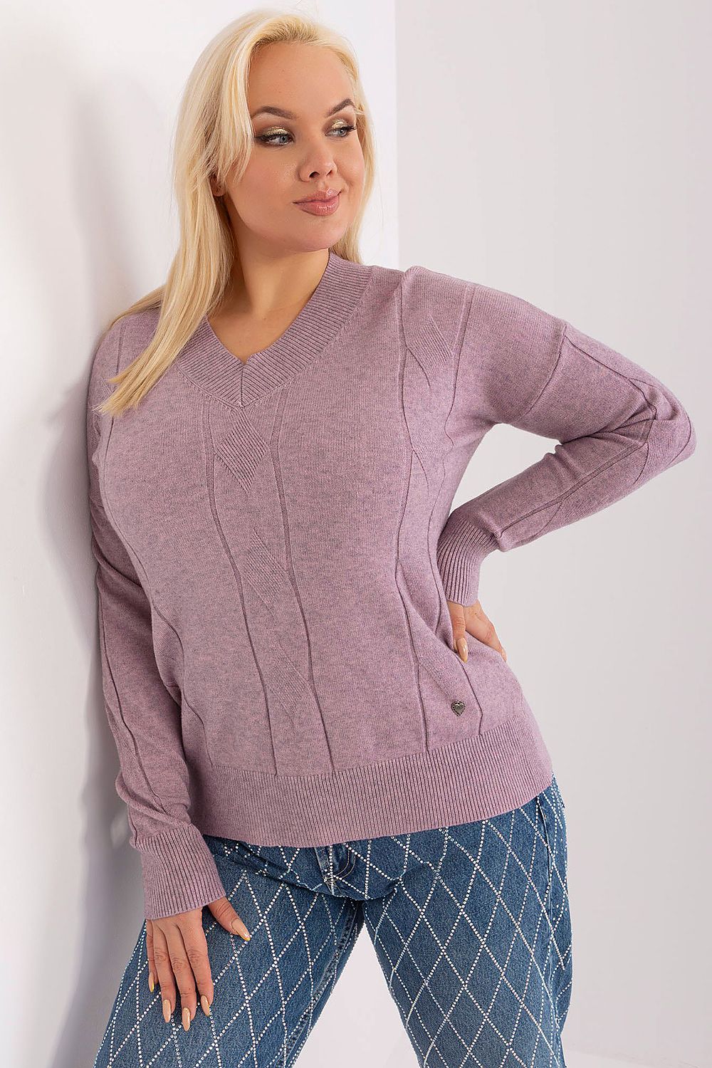Jumper plus size model 190051 Factory Price Plus Size Women Wholesale ...
